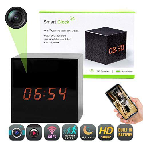 Smart clock wifi night vision camera – Classic Phones